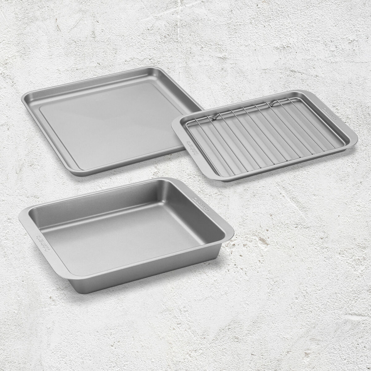 3-Piece Non-Stick Toaster Oven Bakeware Set