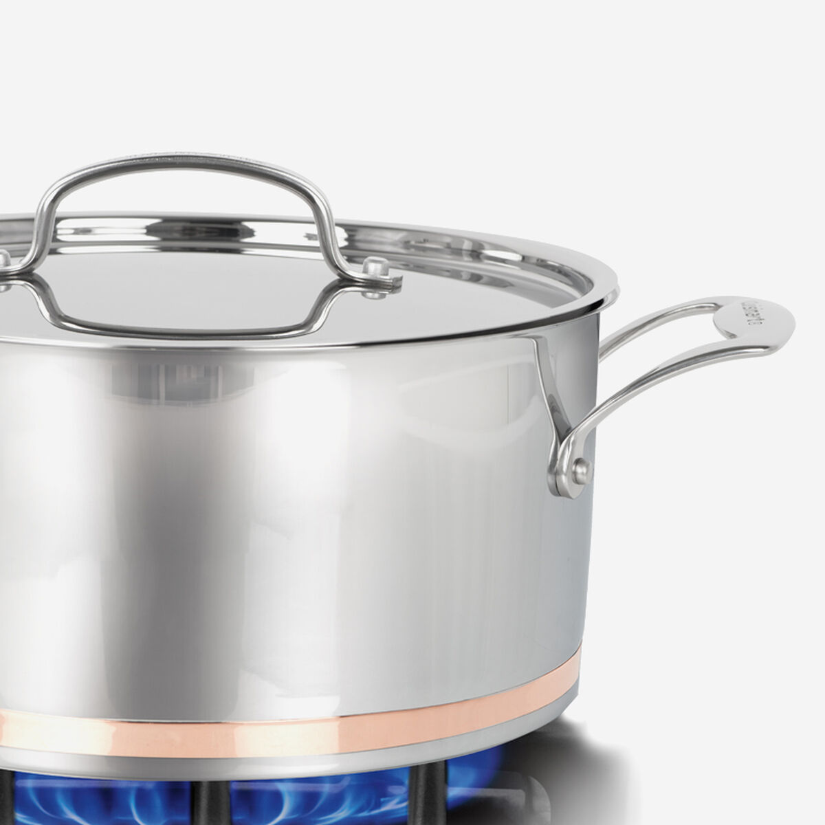 11-Piece Stainless Steel Copper Band Cookware Set